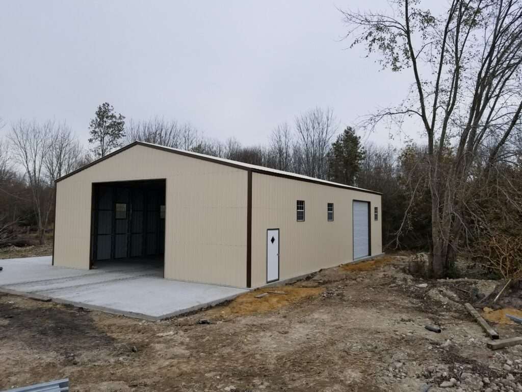 38’x50’x16’ All Vertical Enclosed Commercial Metal Building