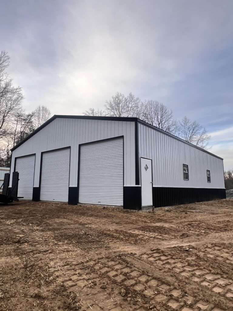 50x40x12 Metal Garage Workshop - Prestige Steel Structures