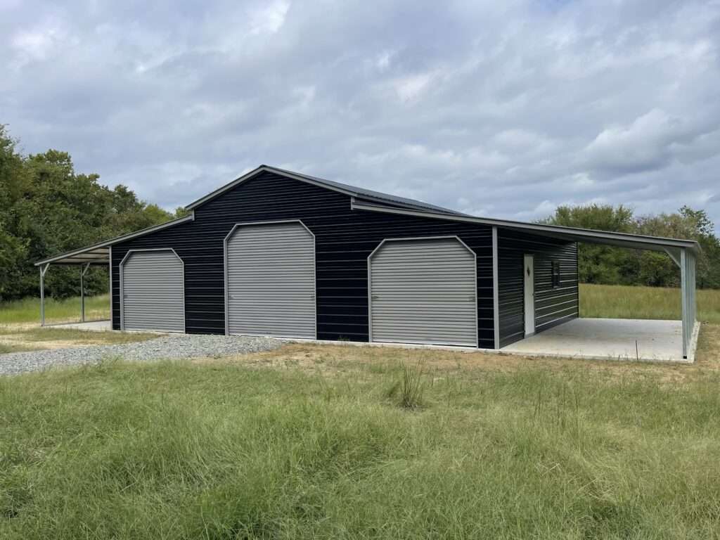 42’x31’x12’ Continuous Roof Metal Barn - Prestige Steel Structures